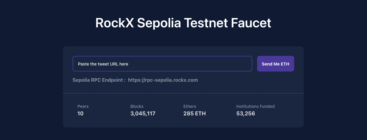 What is the Sepolia Testnet Faucet? - RockX